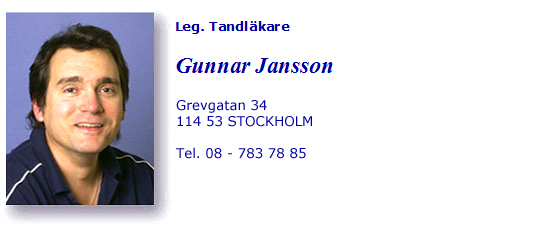 Gunnar Jansson » Privata Munhälsan Tandläkare i Stockholm